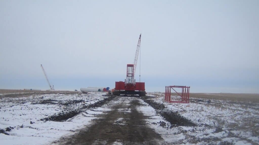 Whispering Willow Wind Farm Wind Turbine Erection | Boldt