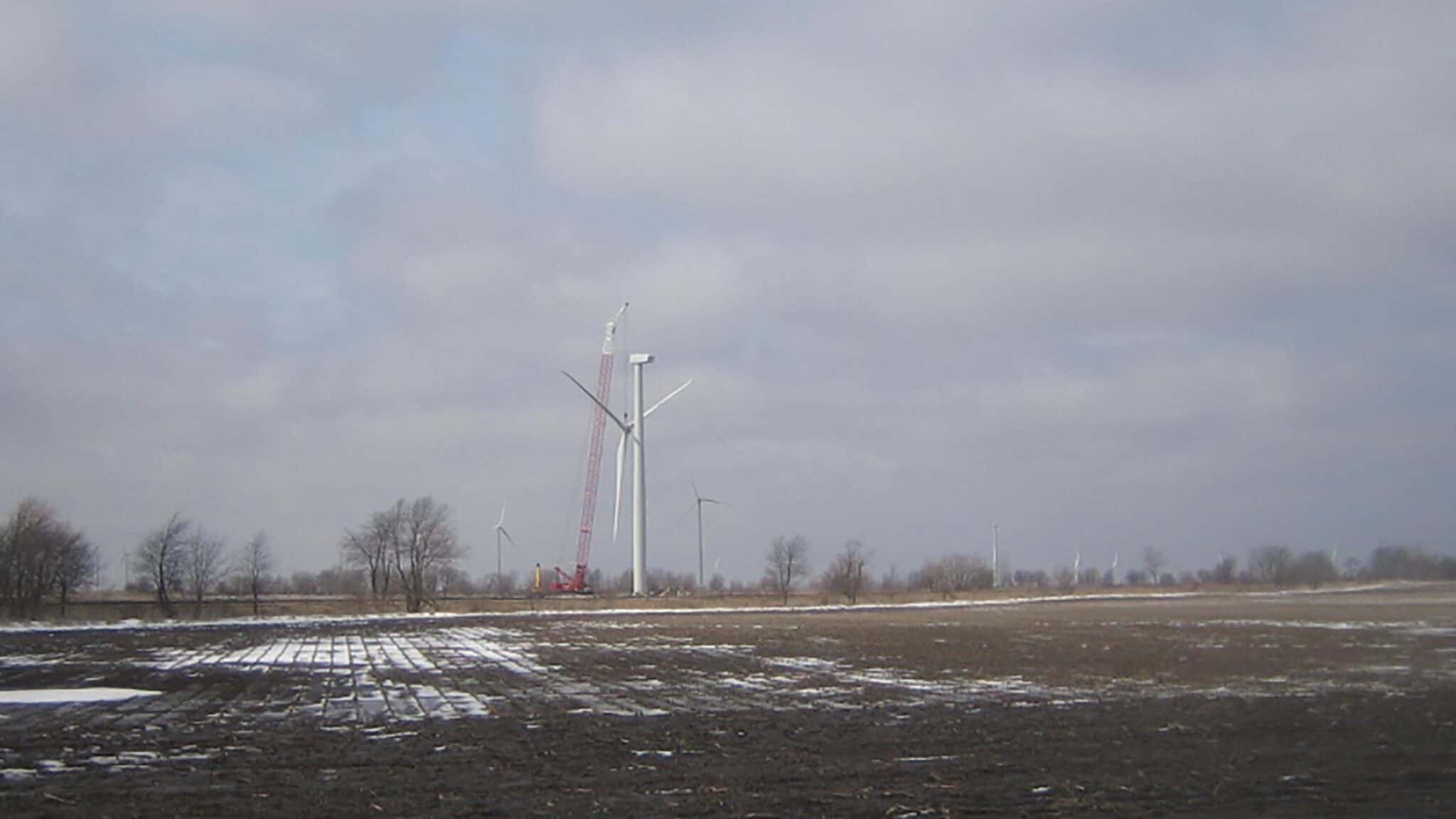 Whispering Willow Wind Farm Wind Turbine Erection | Boldt