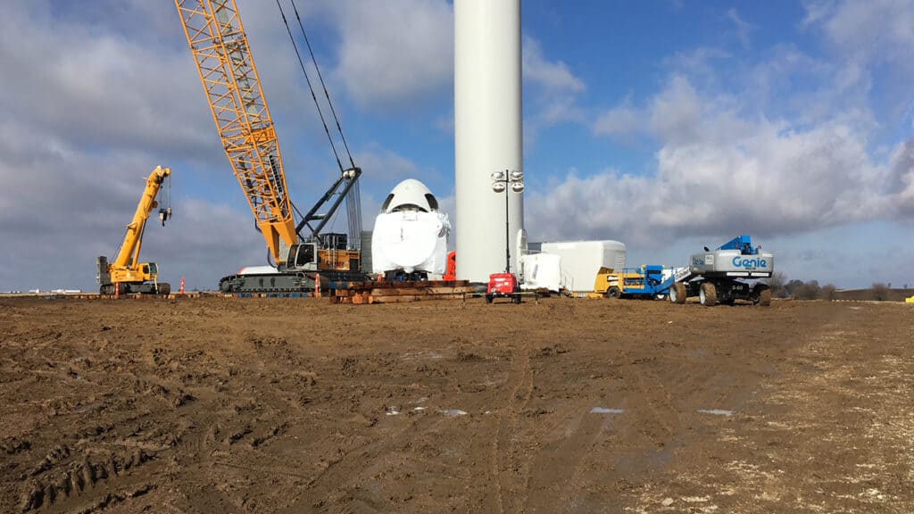 Wind Turbine Foundation Construction, Tower Erection, More