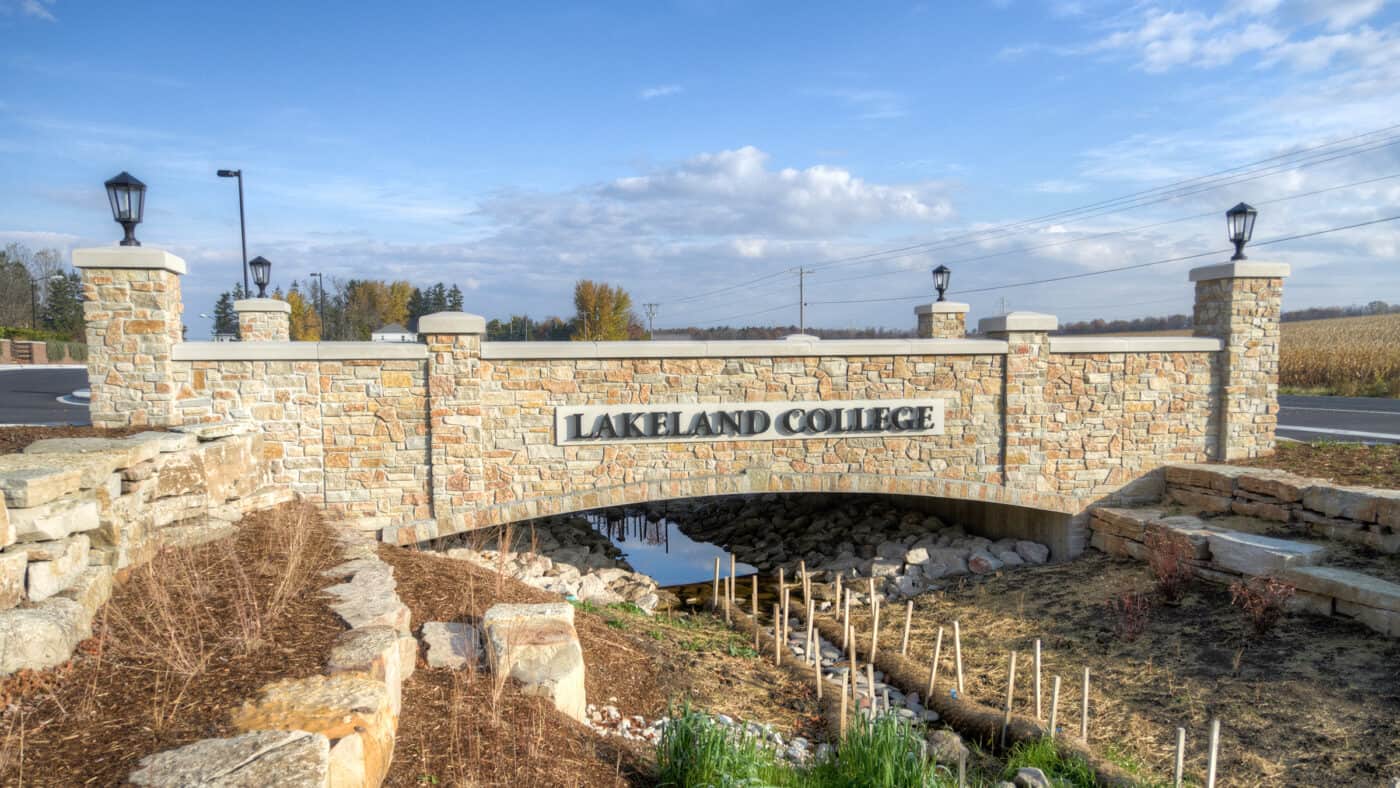 Lakeland College Entrance Construction Project | Boldt