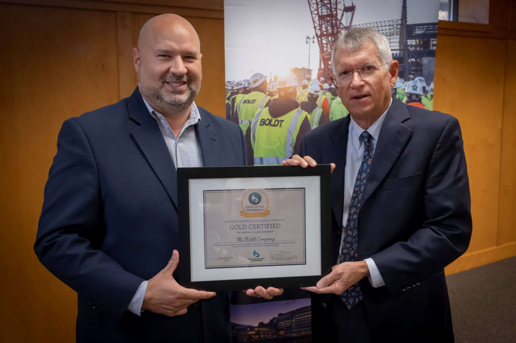 Boldt Becomes Gold-Certified Employee Friendly WorkPlace - The Boldt ...